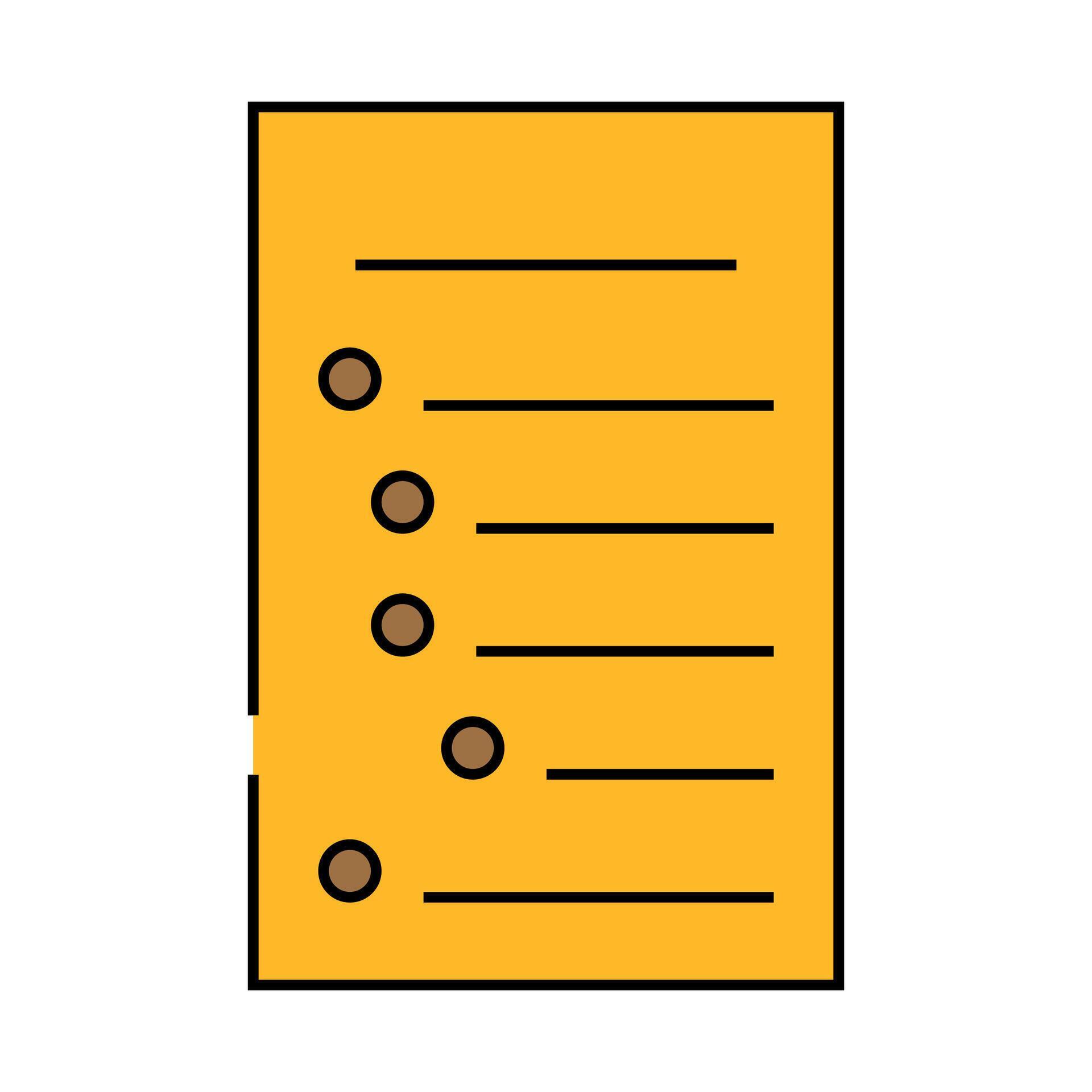 bullet points list icon color illustration 49828672 Vector Art at Vecteezy