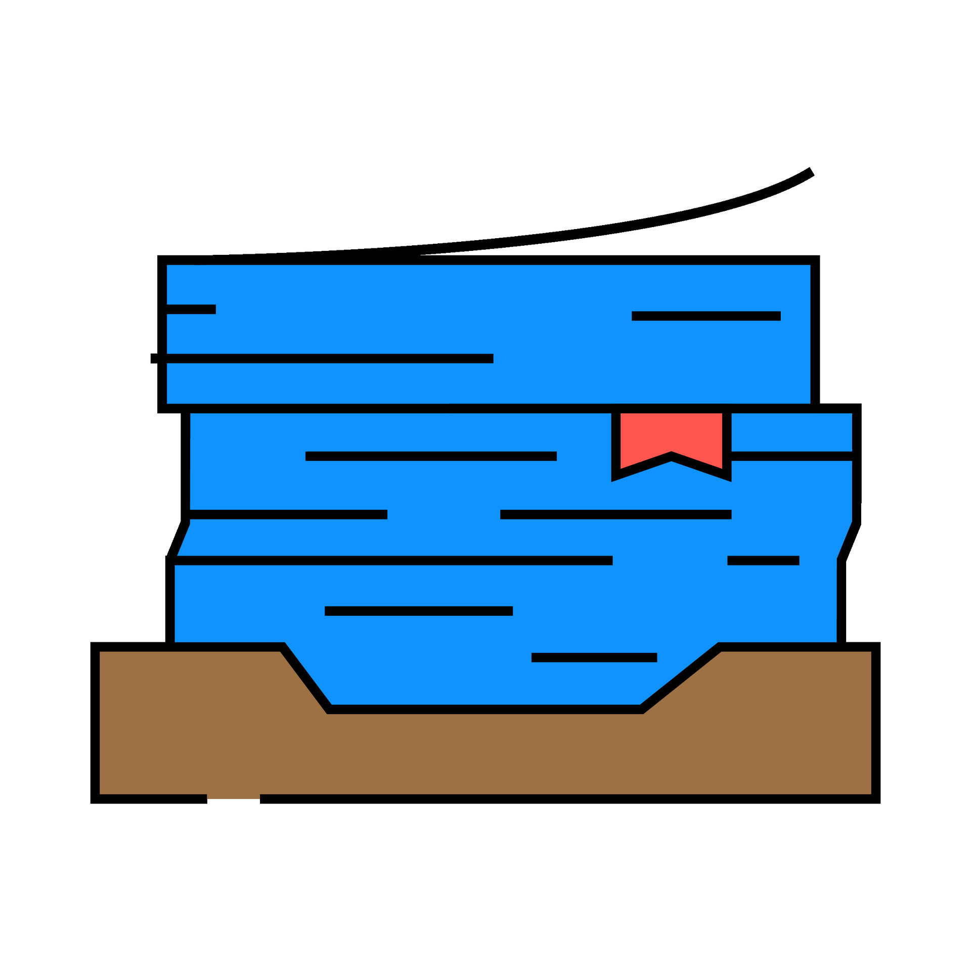 document stack list icon color illustration 49828681 Vector Art at Vecteezy