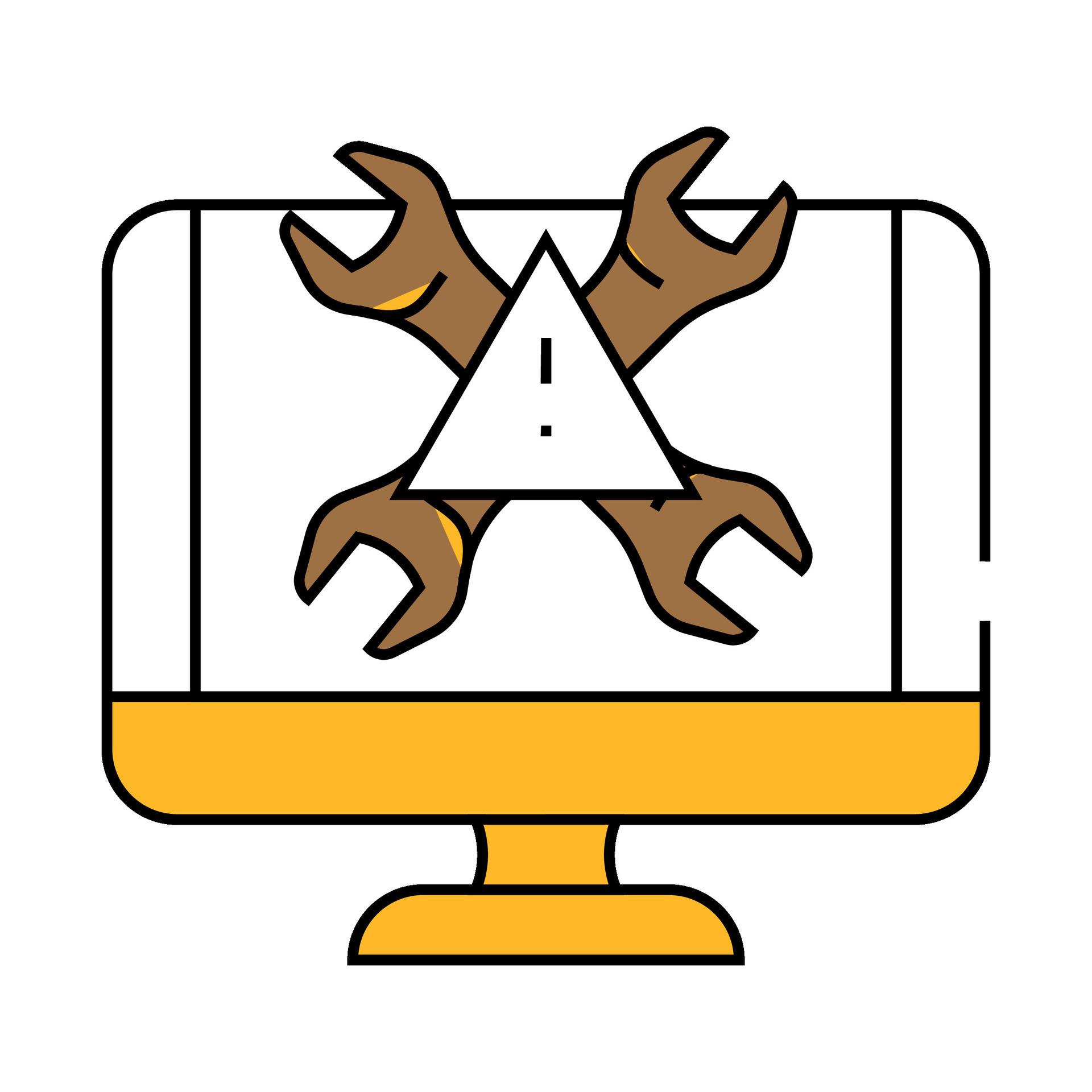 troubleshooting pc repair computer icon color illustration 49828902 ... troubleshooting pc repair computer icon color illustration 49828902 ...