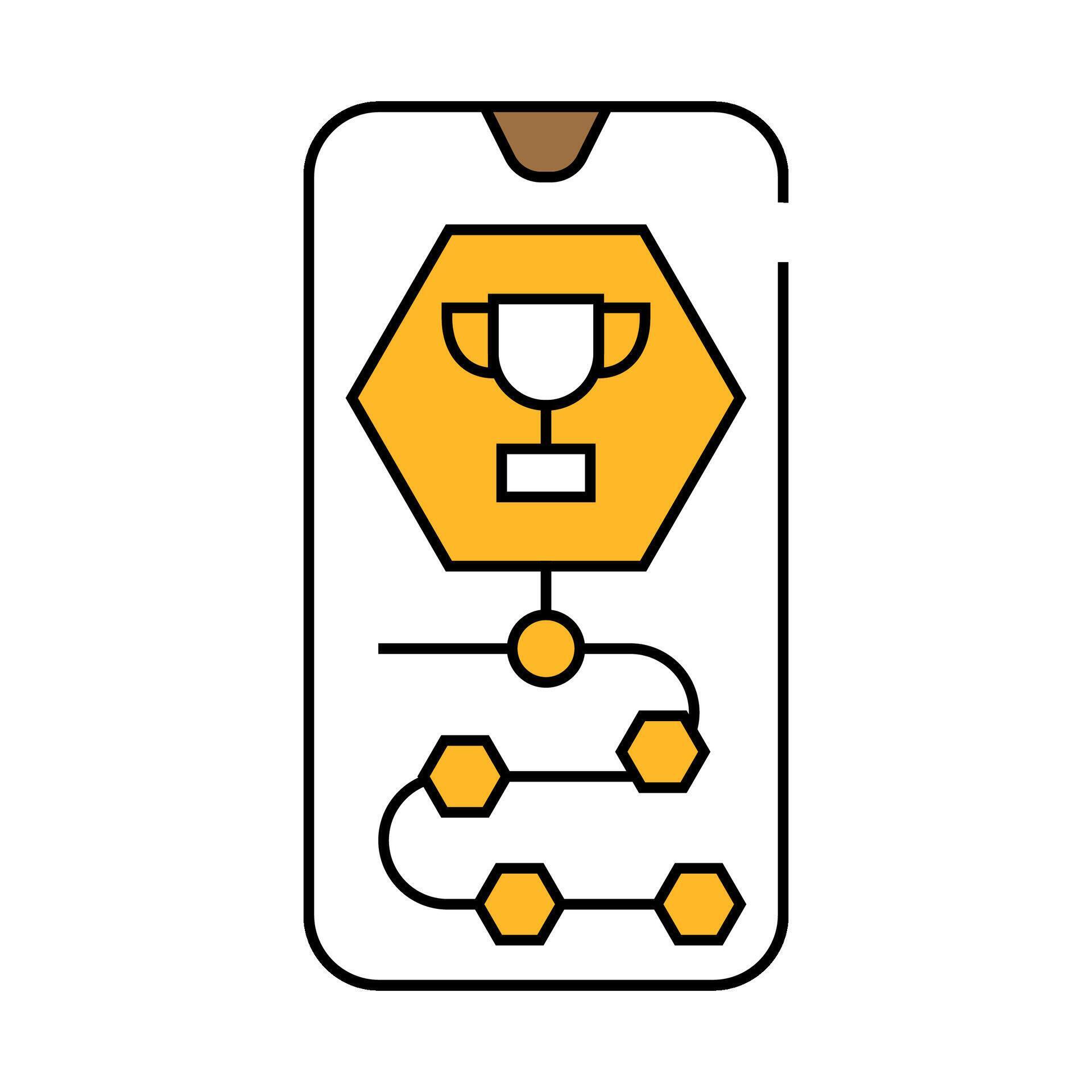 gamification ux ui design icon color illustration 49829394 Vector Art ...