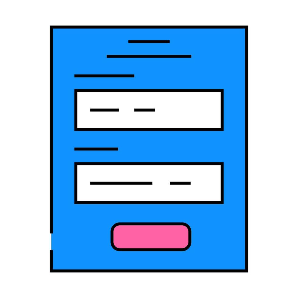 Microcopy Ux Ui Design Icon Color Illustration 49829417 Vector Art At