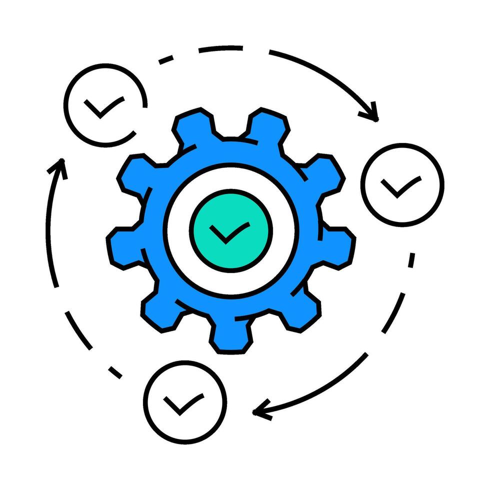 implementation business process icon color illustration 49830146 Vector ... implementation business process icon color illustration 49830146 Vector ...