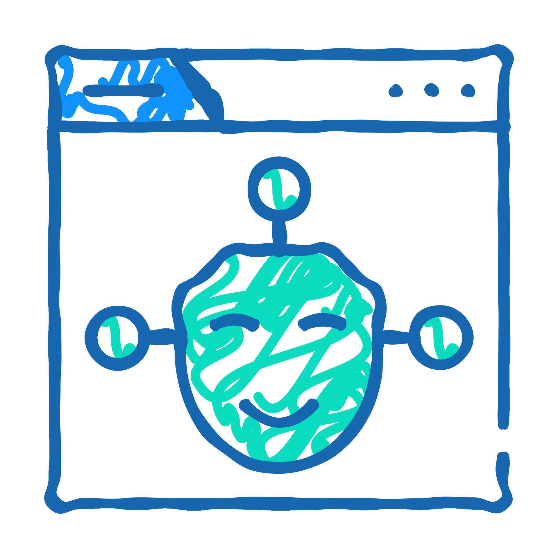 artificial intelligence seo optimization icon doodle illustration 49830841 Vector Art at Vecteezy