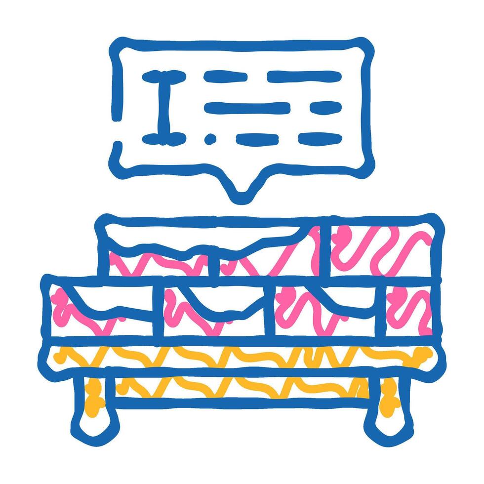 brickwork courses icon doodle illustration 49832515 Vector Art at Vecteezy