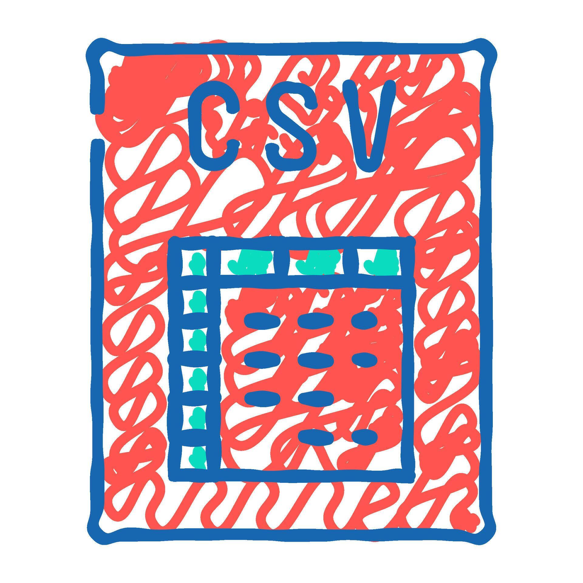 csv file format document icon doodle illustration 49837961 Vector Art ...
