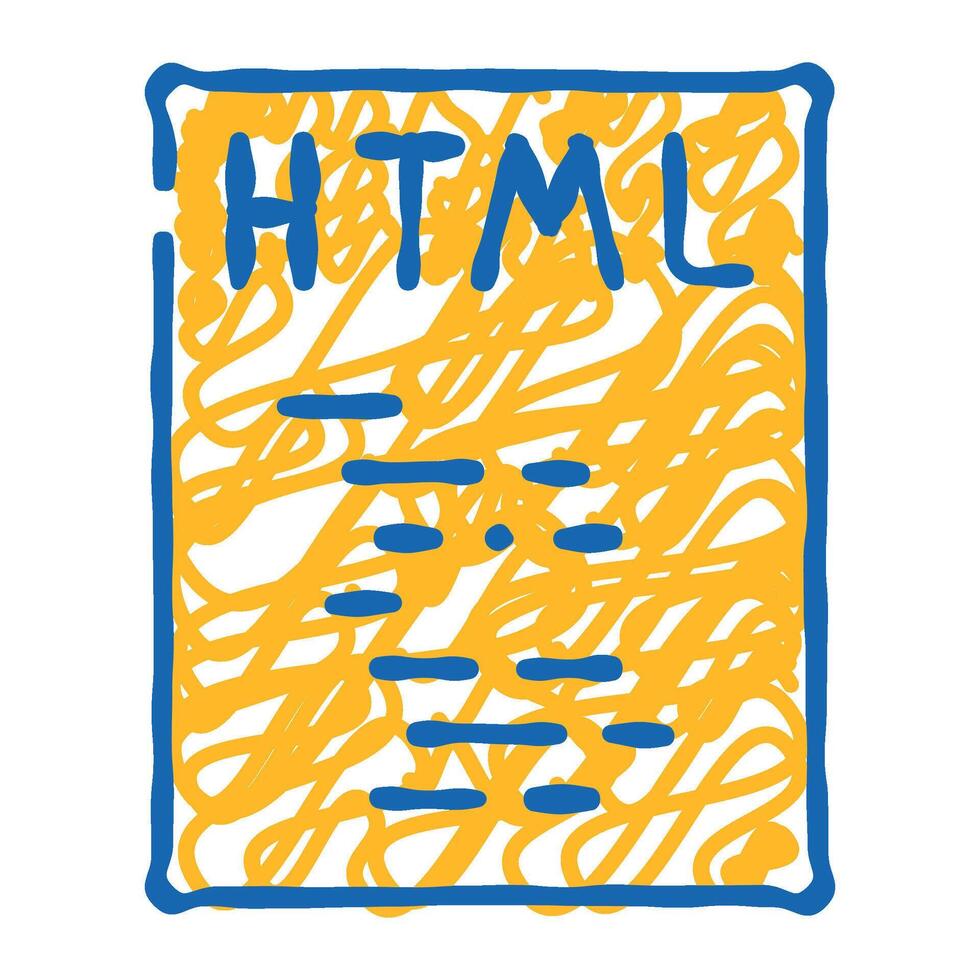 html file format document icon doodle illustration 49837973 Vector Art ... html file format document icon doodle illustration 49837973 Vector Art ...