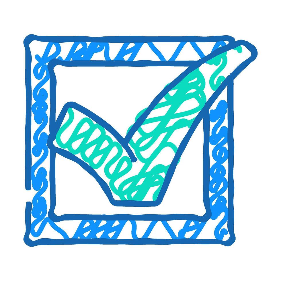 checkbox mark icon doodle illustration 49840528 Vector Art at Vecteezy