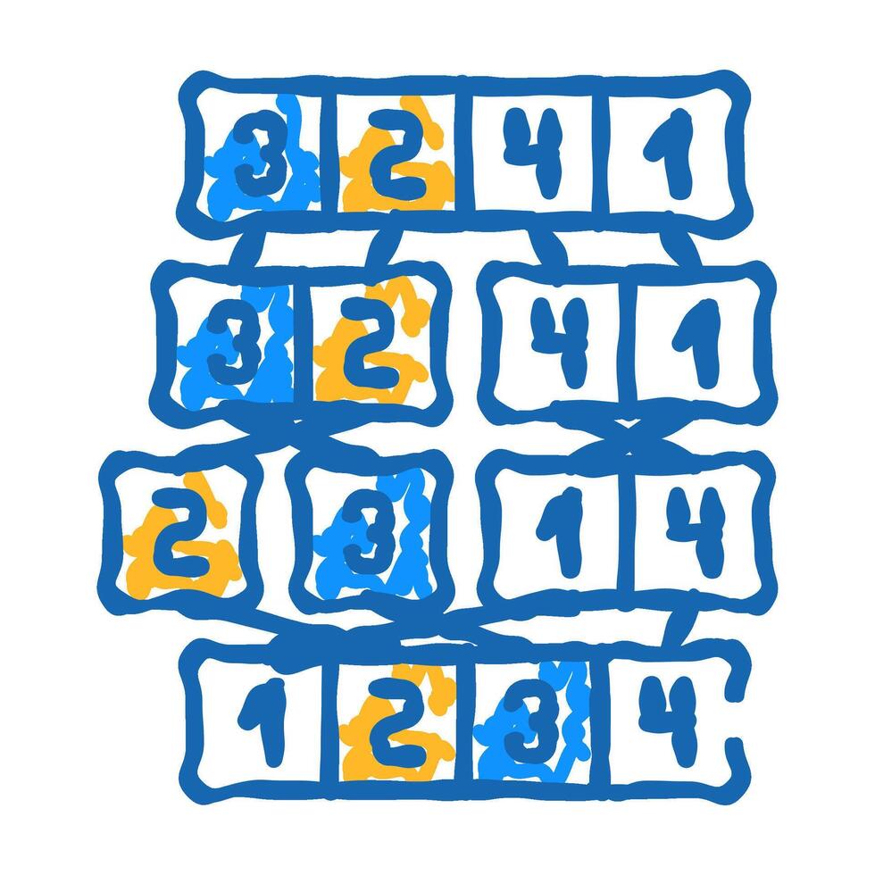 Mergesort Algorithm Icon Doodle Illustration 49841119 Vector Art At