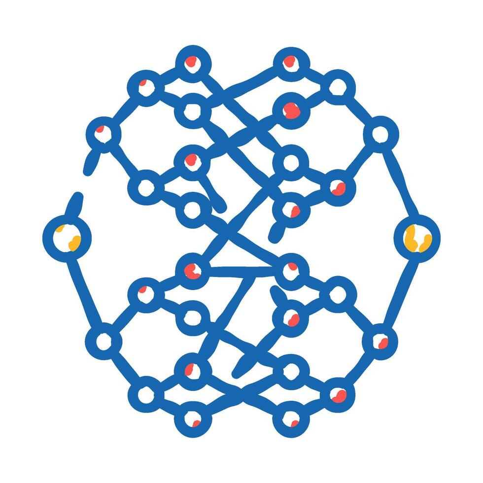 algorithm quantum technology icon doodle illustration 49841702 Vector ...