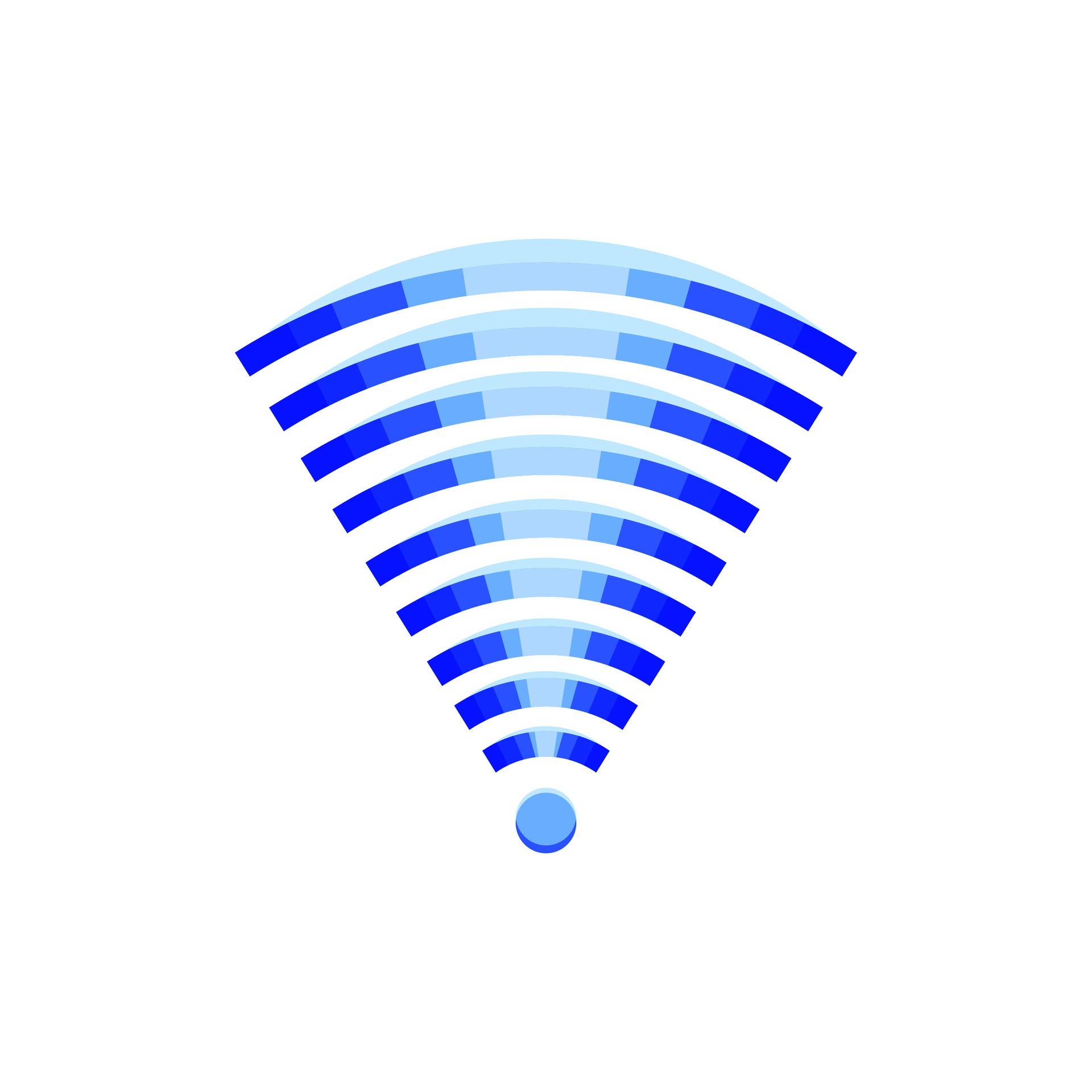 Diffraction Wireless Signal Wave Cartoon Illustration 49844062 Vector