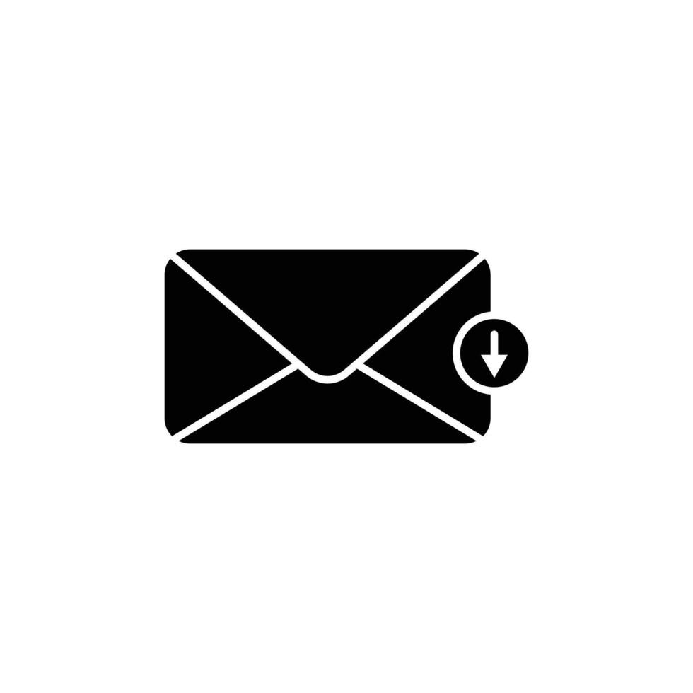 Inbox Icon Set Mail Box Email Download Arrow Icon Mailbox Web Symbol