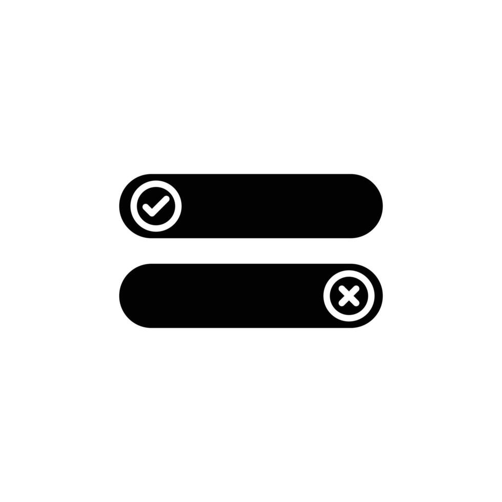 booleano icono colocar. cierto y falso símbolo. Derecha y incorrecto símbolo. 49845893 Vector en ...