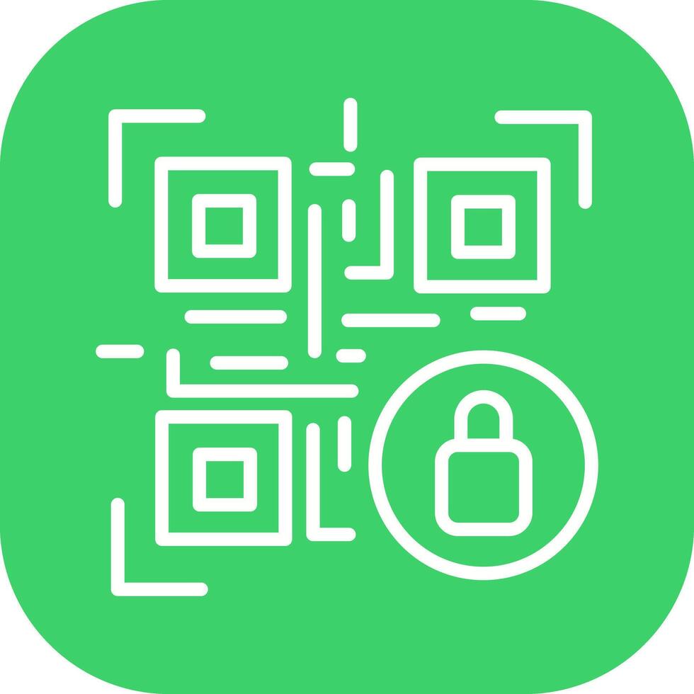 QR Code Encryption Icon Design 49863653 Vector Art at Vecteezy