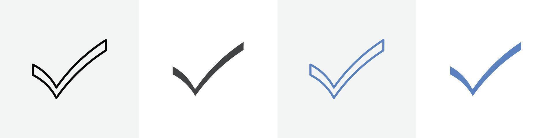 tick icon set use for web ui or app 49869149 Vector Art at Vecteezy