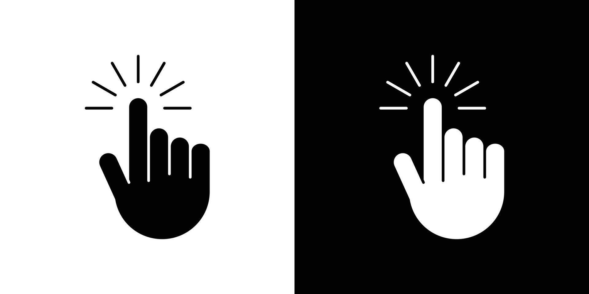 Computer Hand Cursor Click Icon Outline Sign Symbol Set 49869303 Vector Art At Vecteezy
