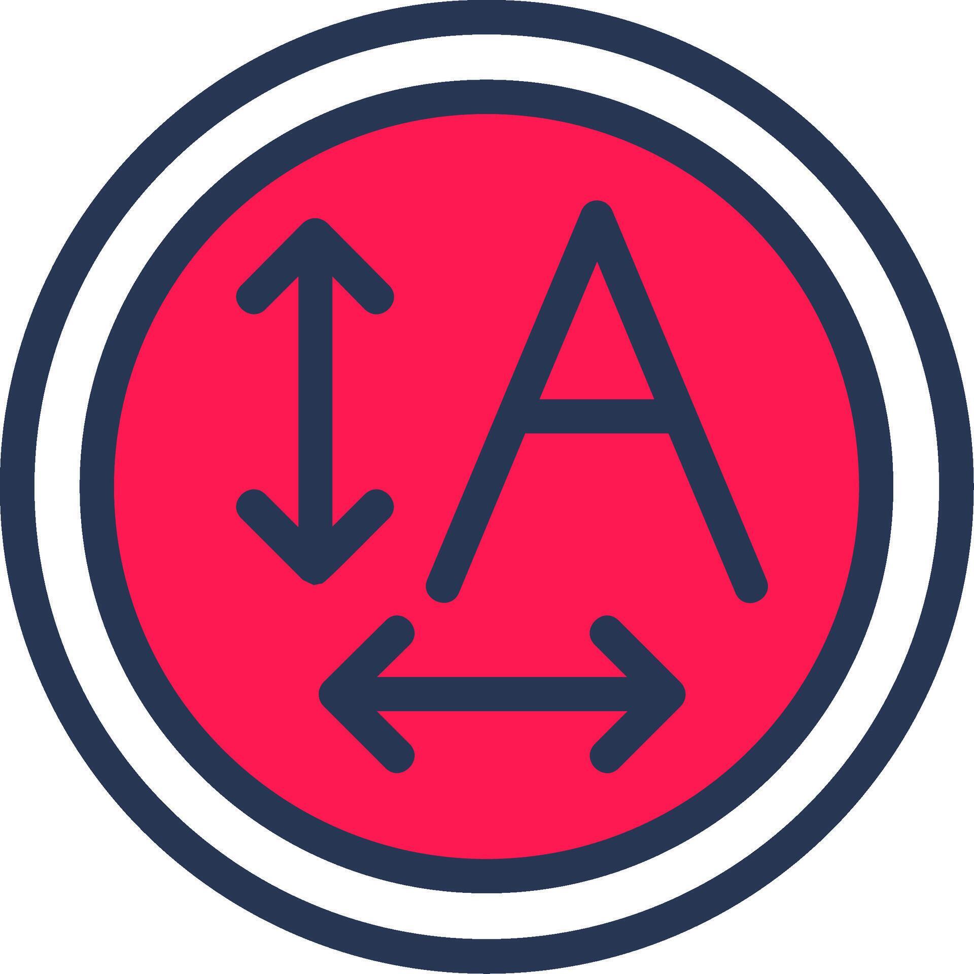 Text resizing Line Half Filled 49870735 Vector Art at Vecteezy