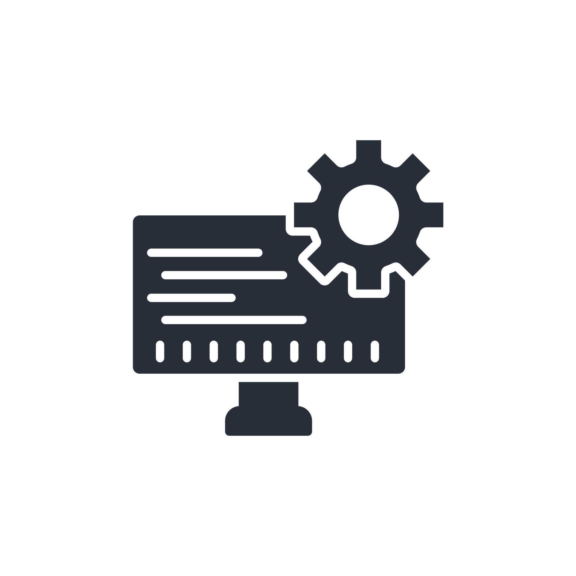 computer engineering icon. .Editable stroke.linear style sign for use ...