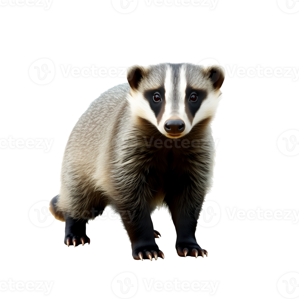 Badger standing front view 49884545 PNG Badger standing front view 49884545 PNG