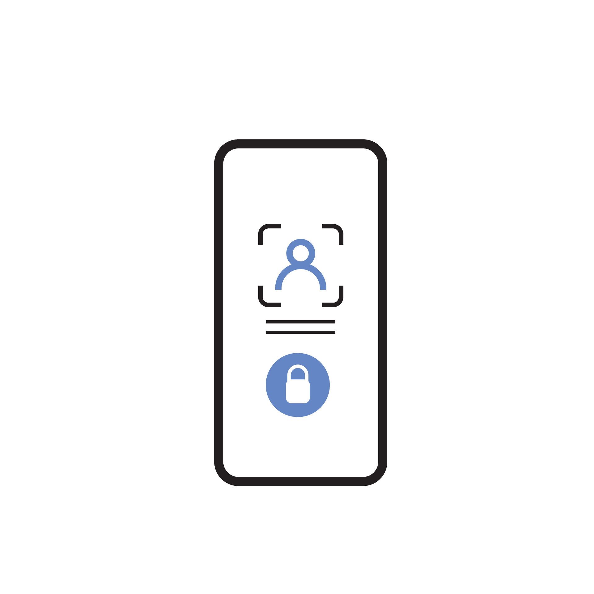 Kyc Icon With Mobile Kyc Customer Data Digital Verification For Ui
