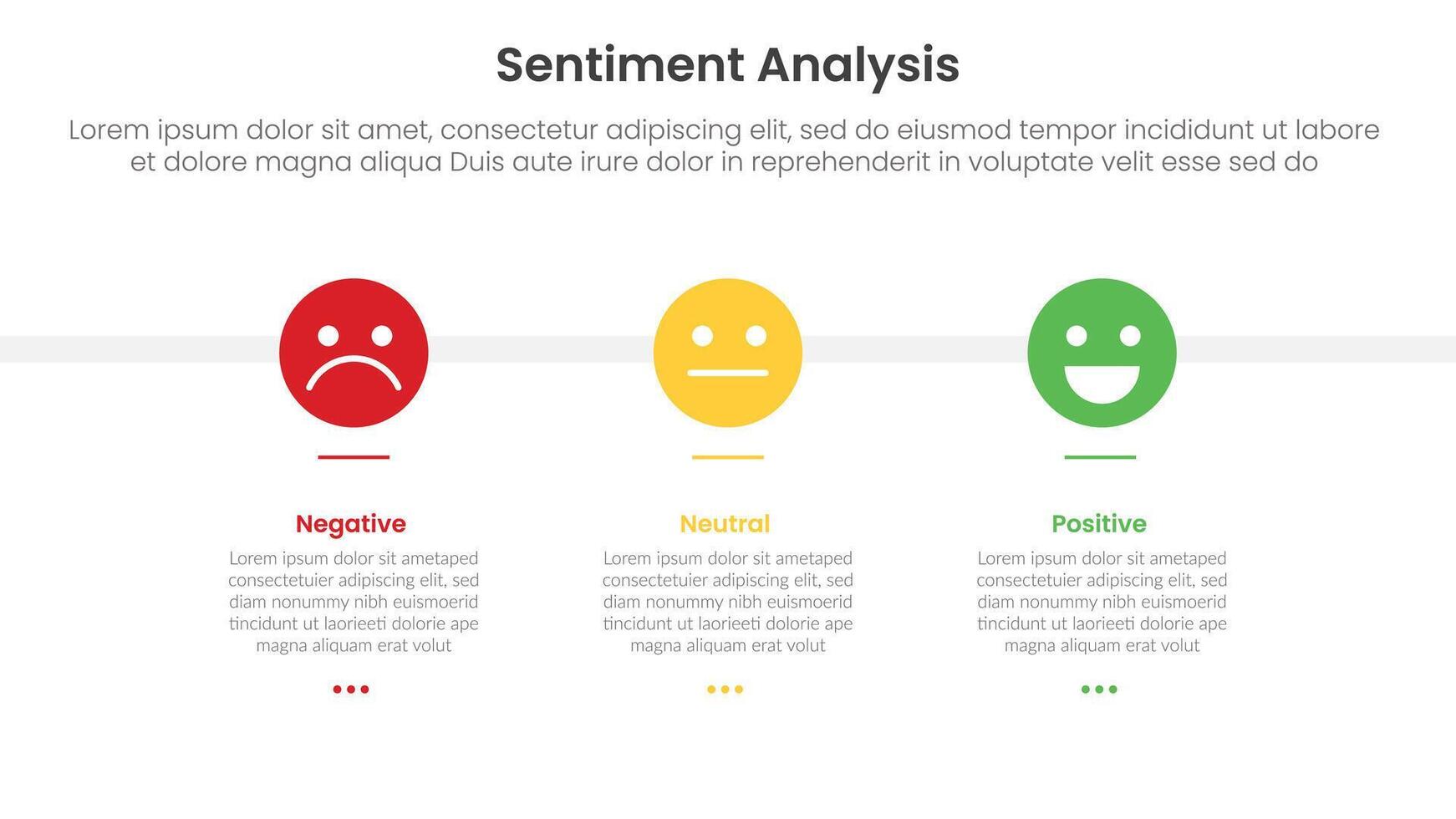 Sentiment Analysis Framework Infographic Template With Emotion Face On