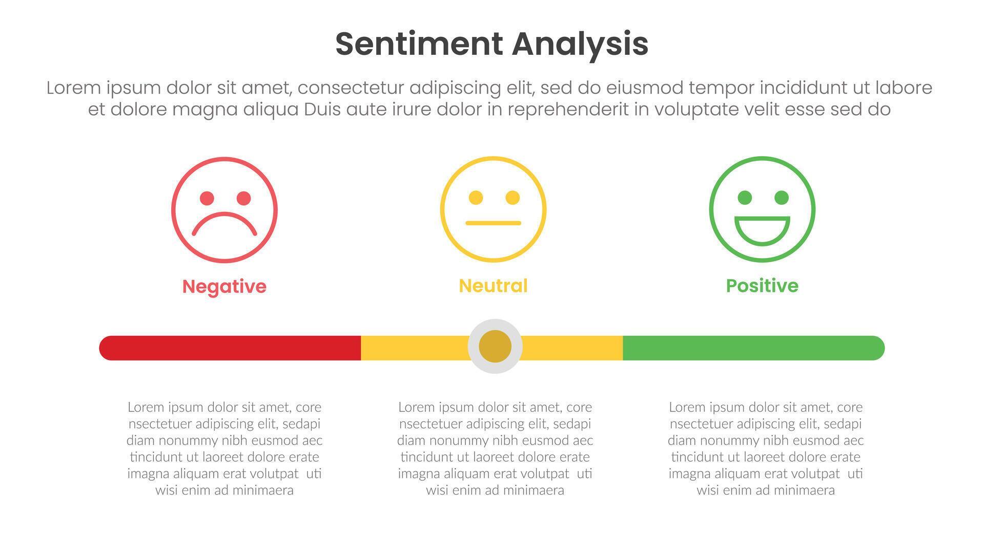 Sentiment Analysis Framework Infographic Template With Slide Bar Button