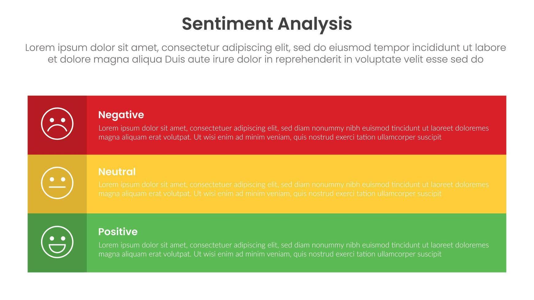 Sentiment Analysis Framework Infographic Template With Big Rectangle