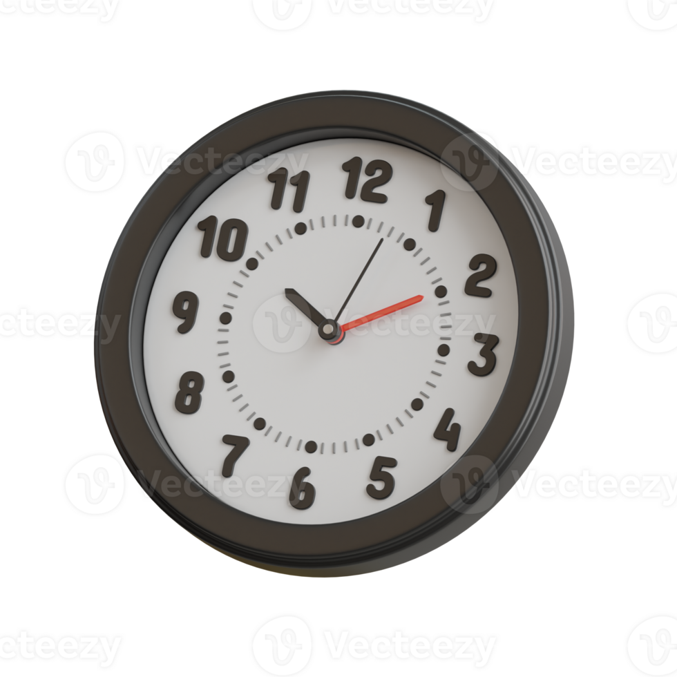 Wall Clock 3d Icon Wall Round Clock 3d Icon 49898766 Png