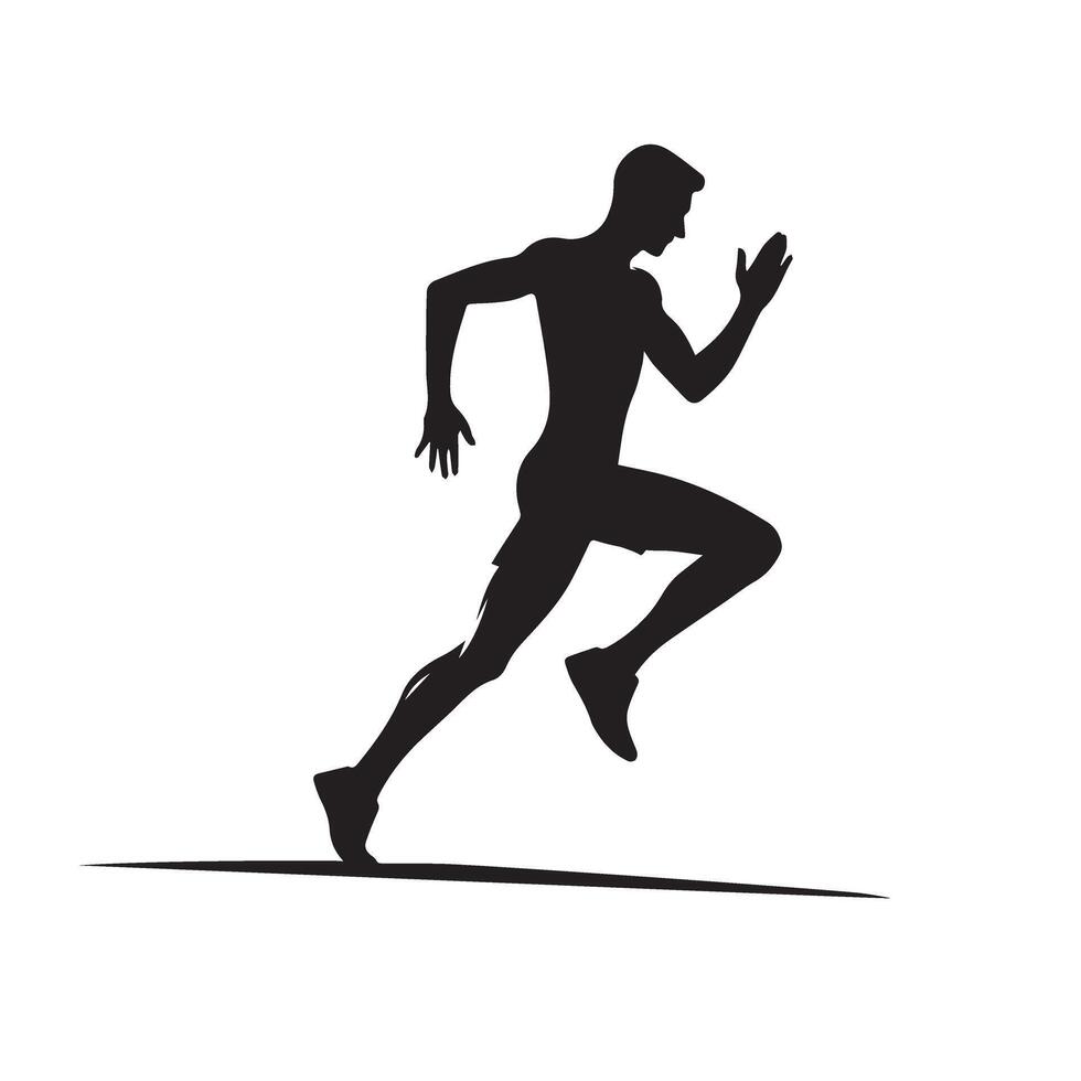 Running man silhouette. Running women silhouette. Runner logo 49899062 ...