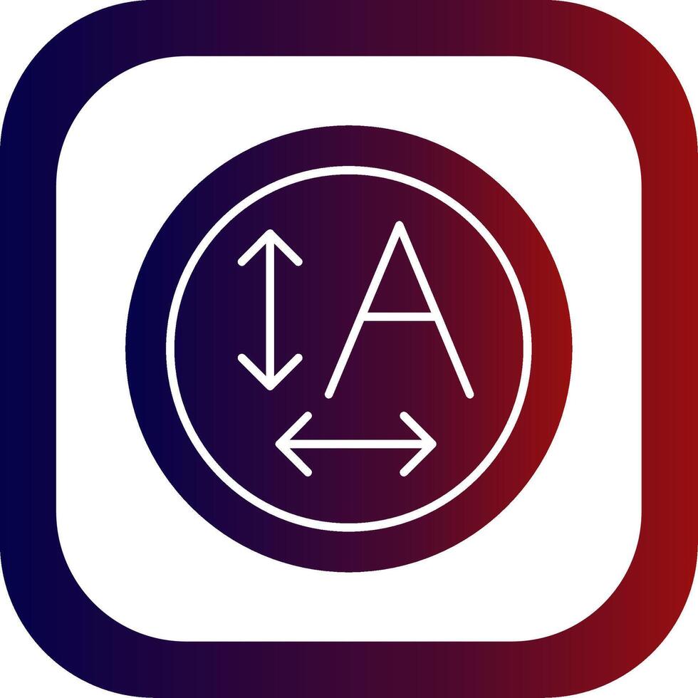 Text resizing Glyph Gradient Round Corner 49928908 Vector Art at Vecteezy