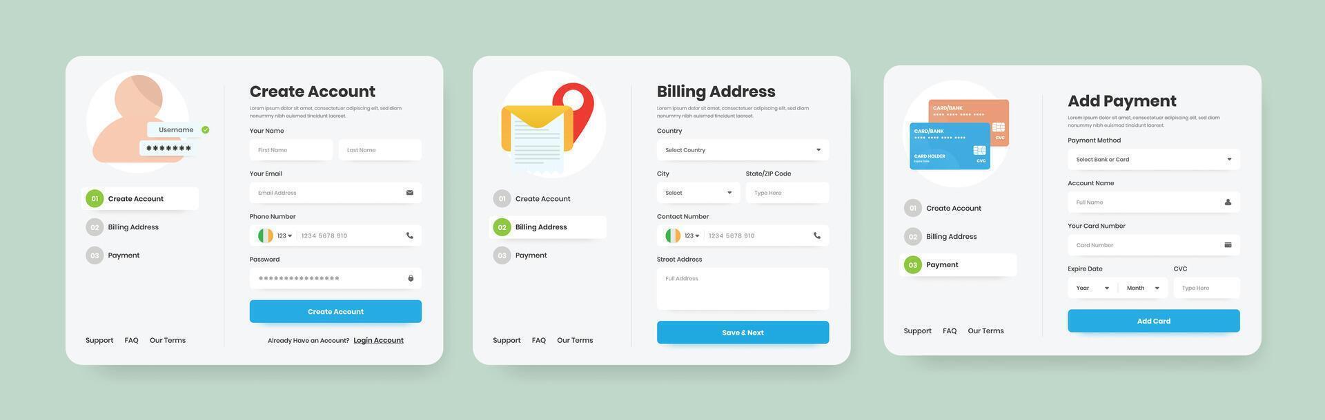 Web App Template for Payment, Billing, and Account Registration with ...