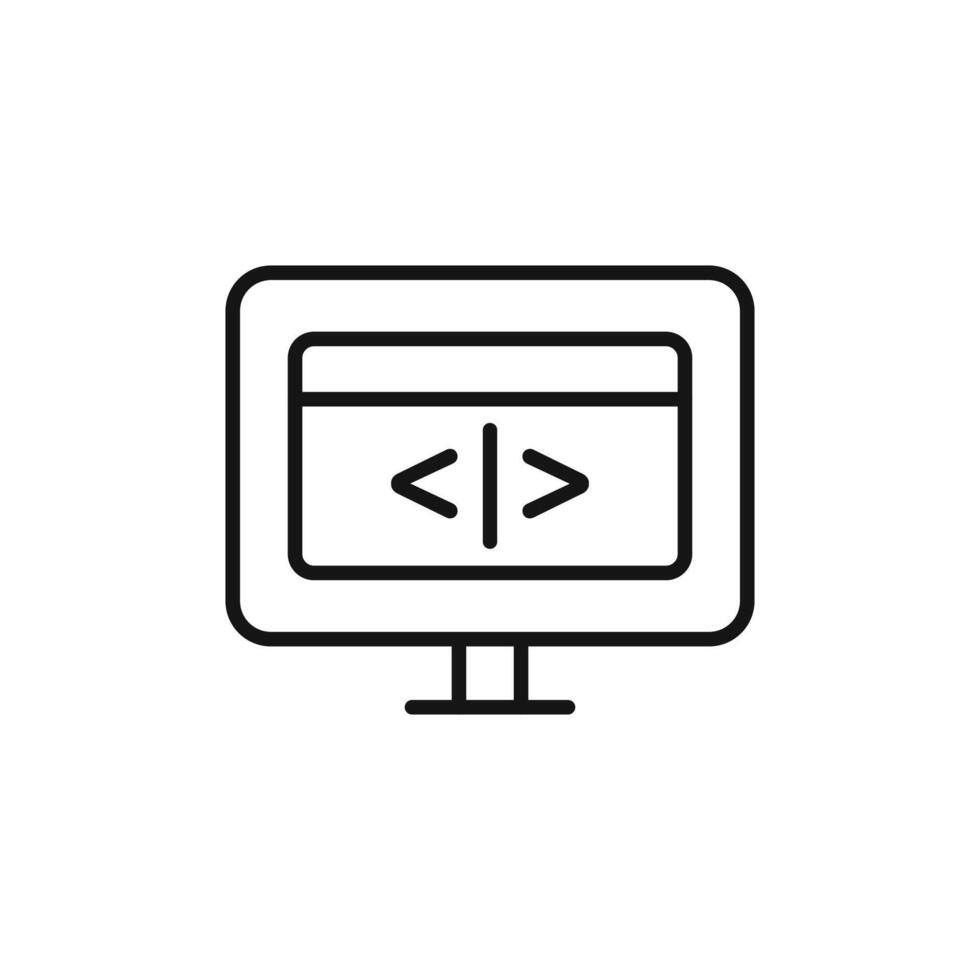 Display code icon 49941414 Vector Art at Vecteezy