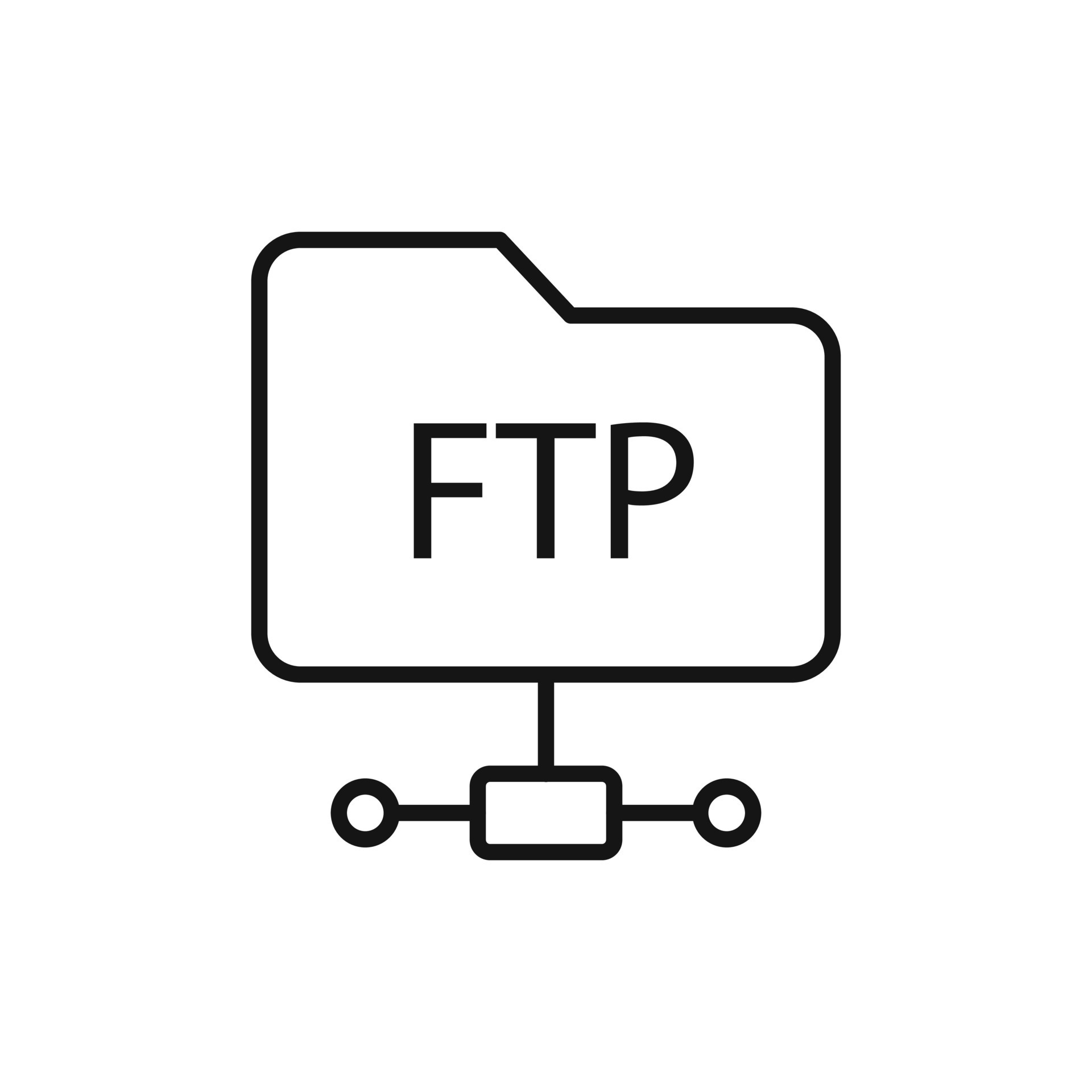 FTP icon set. ftp server web connection symbol. FTP communication ...