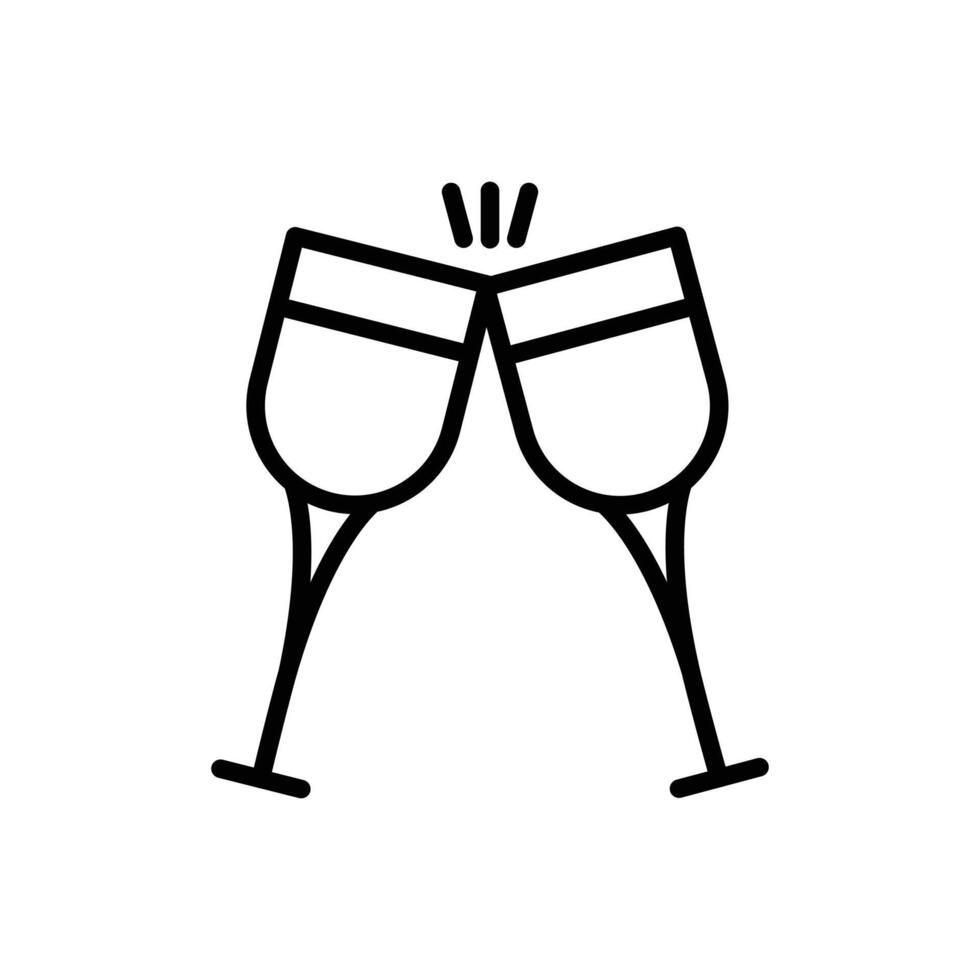 Clinking Glasses Icon 49943959 Vector Art At Vecteezy