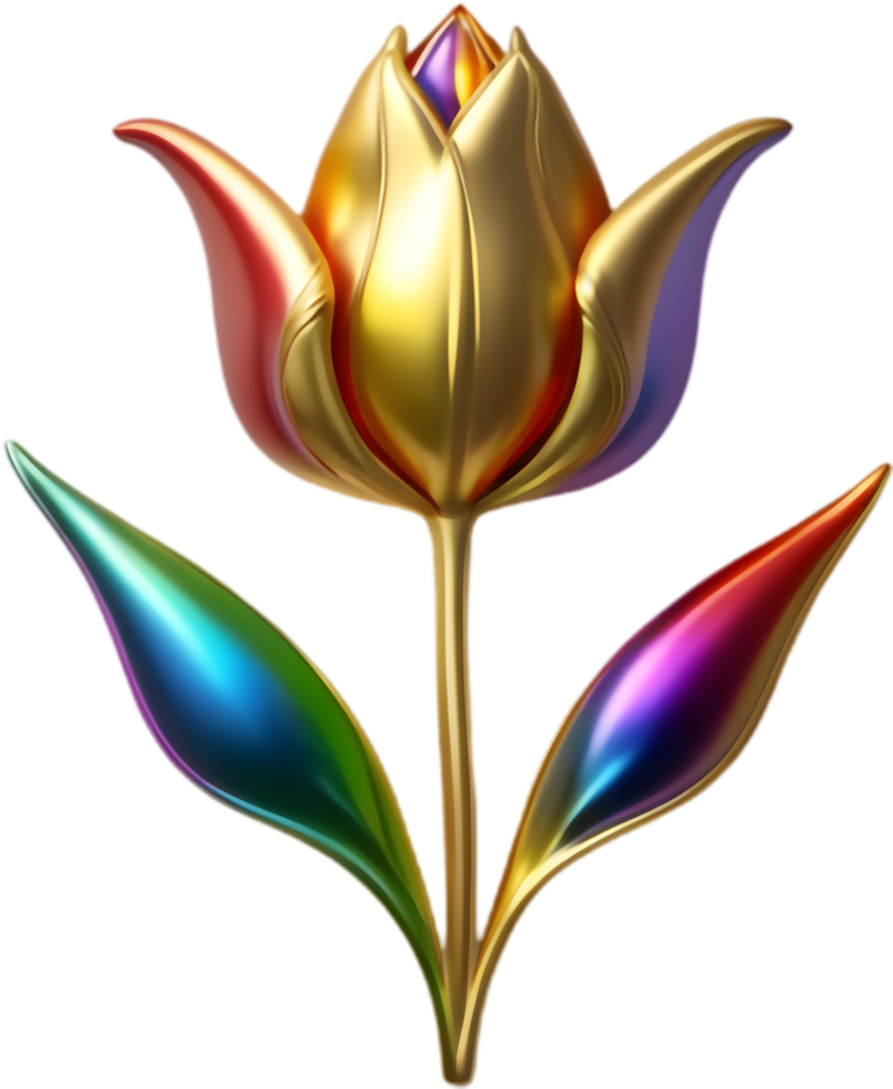 Colorful Tulip Flower Clipart for Seasonal Themes. . 49954321 PNG