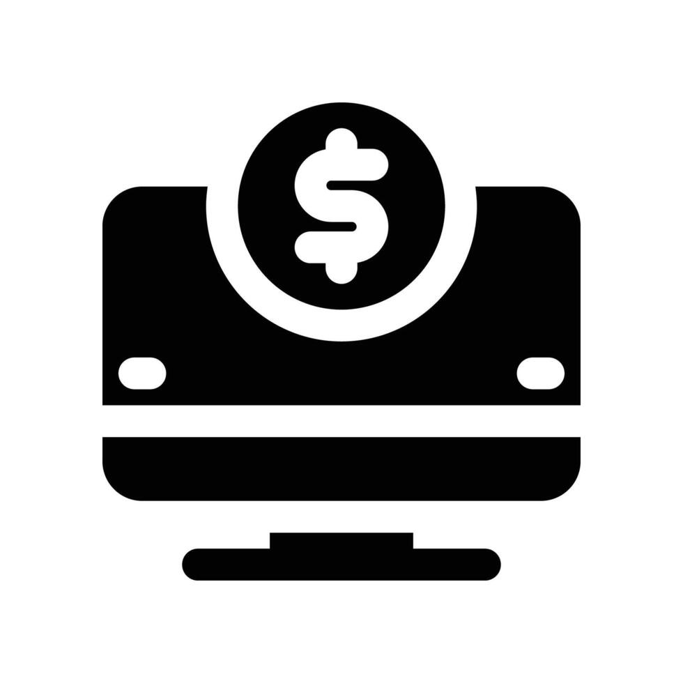 computer icon. glyph icon for your website, mobile, presentation, and ...