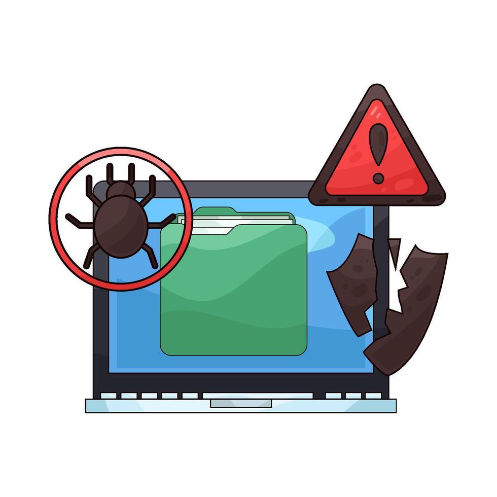 Danger of Virus Folders illustration 49968919 Vector Art at Vecteezy Danger of Virus Folders illustration 49968919 Vector Art at Vecteezy