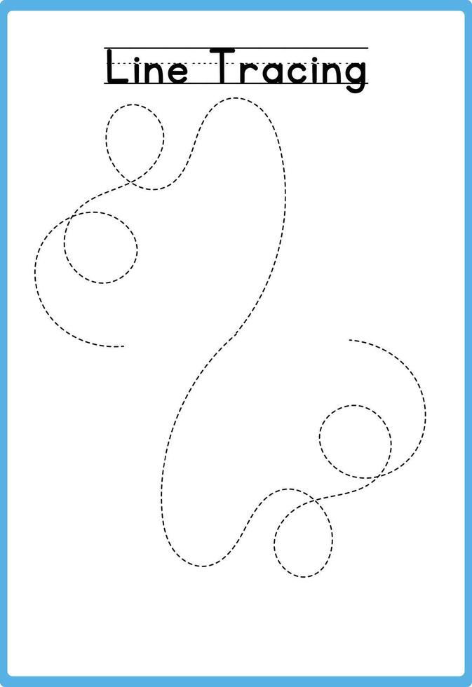 Challenging Line Tracing Sheets for Advanced Learners 49981974 Vector ...