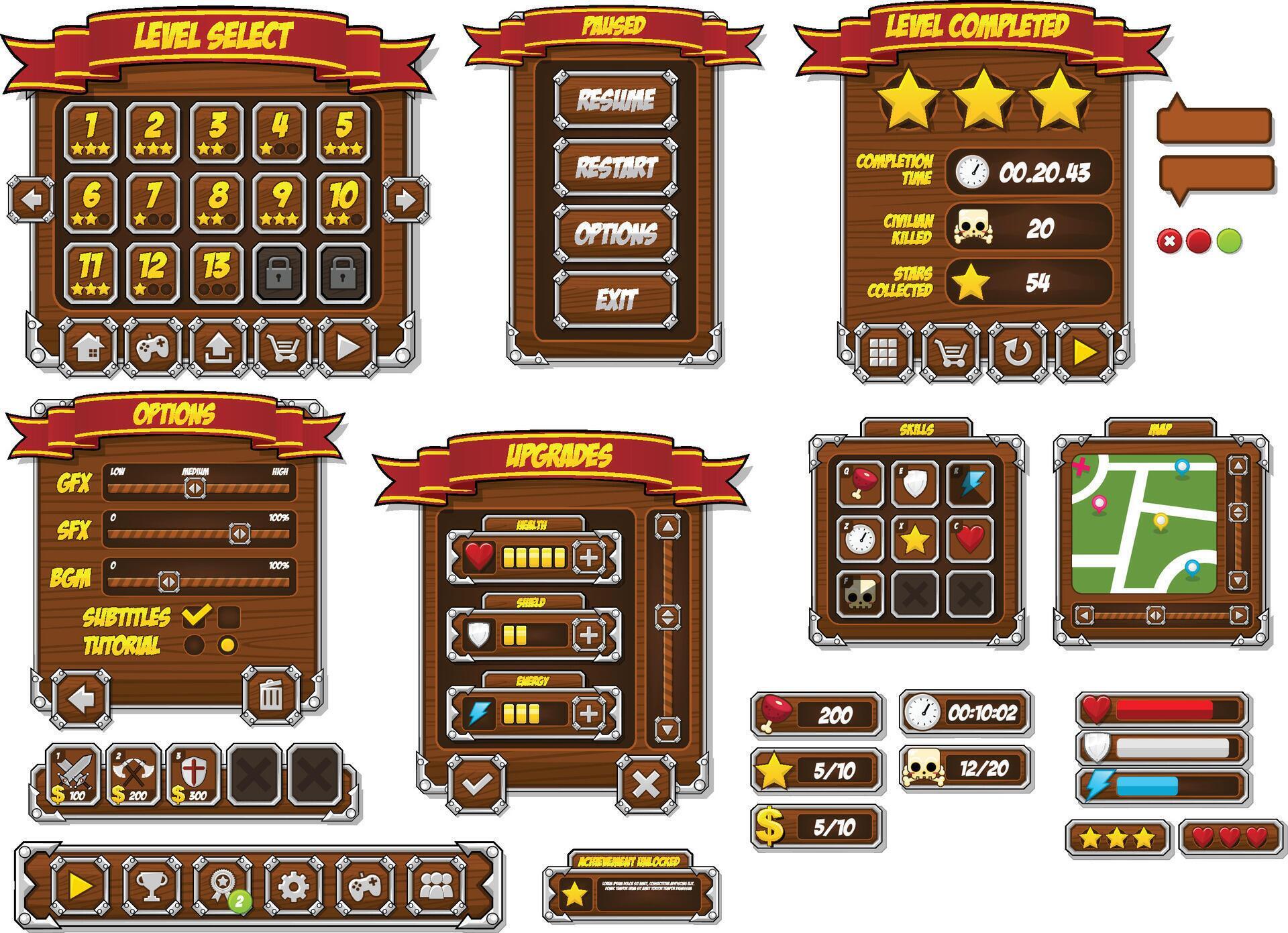 Fantasy RPG Game UI Window Popup 49987628 Vector Art at Vecteezy