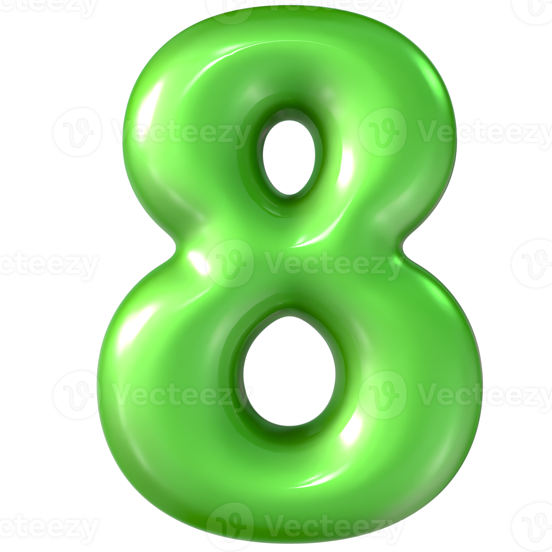 Balloon Green Number 8 3d Rendering 49992970 PNG Balloon Green Number 8 3d Rendering 49992970 PNG