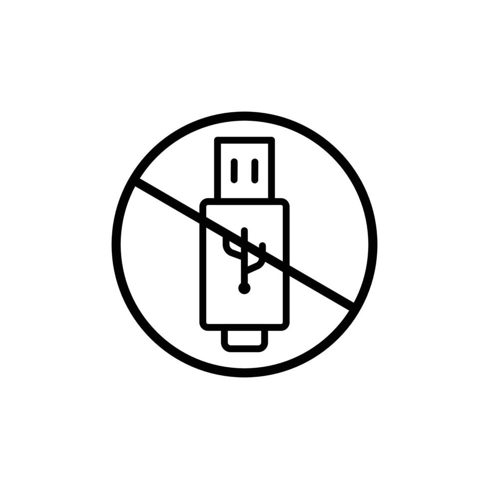 No USB flash drive sign 50005433 Vector Art at Vecteezy No USB flash drive sign 50005433 Vector Art at Vecteezy