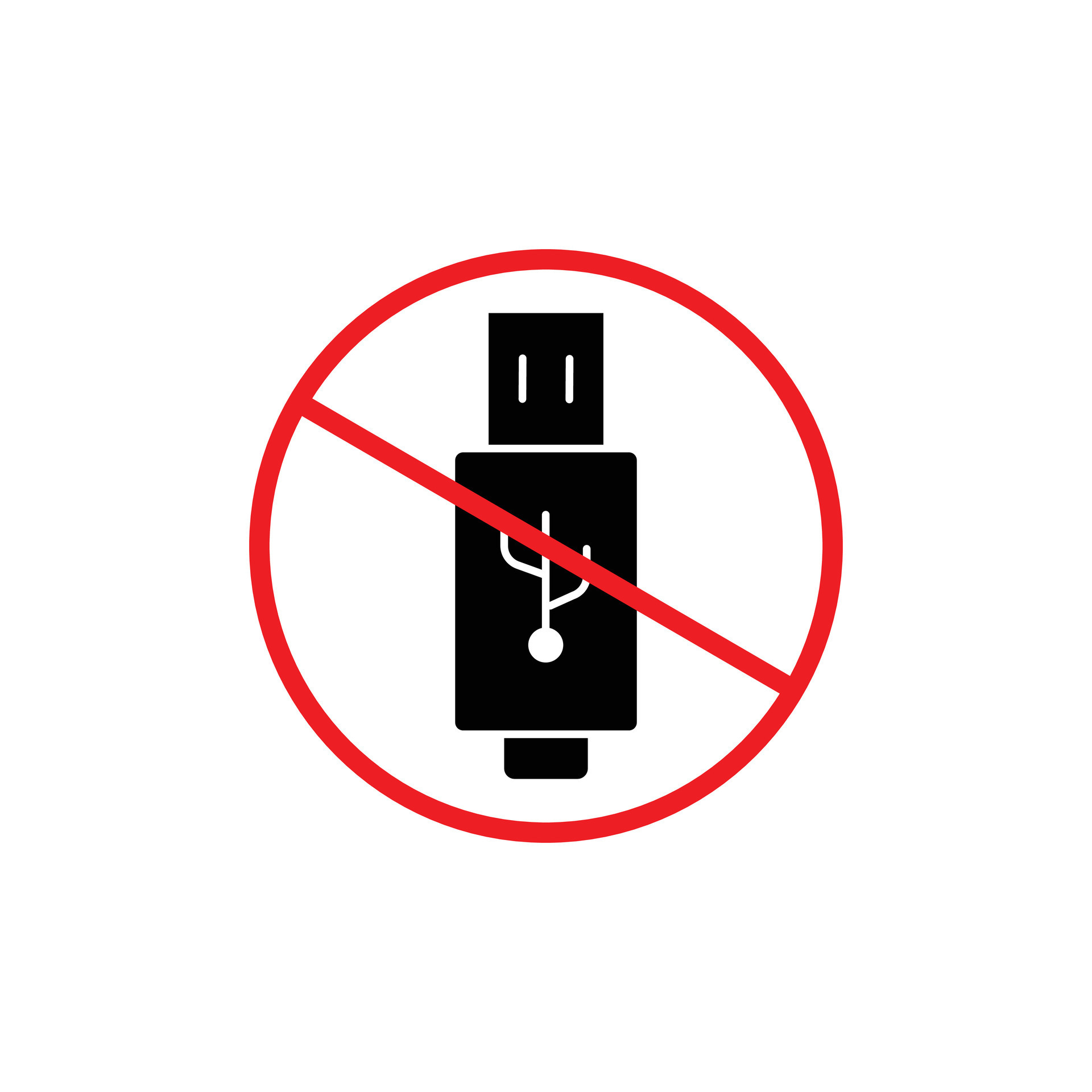 No USB flash drive sign 50006447 Vector Art at Vecteezy No USB flash drive sign 50006447 Vector Art at Vecteezy