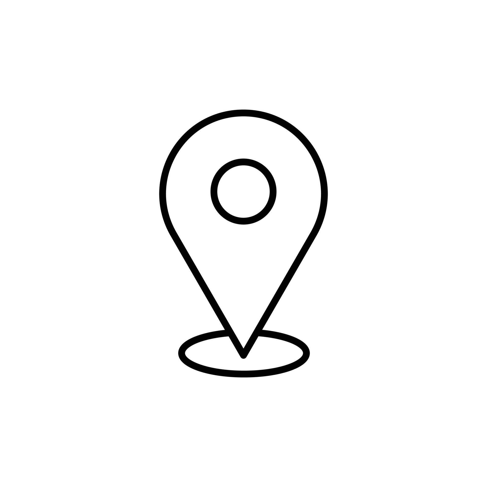 Marker Icon Set Map Location Pin Symbol Position Pointer Button