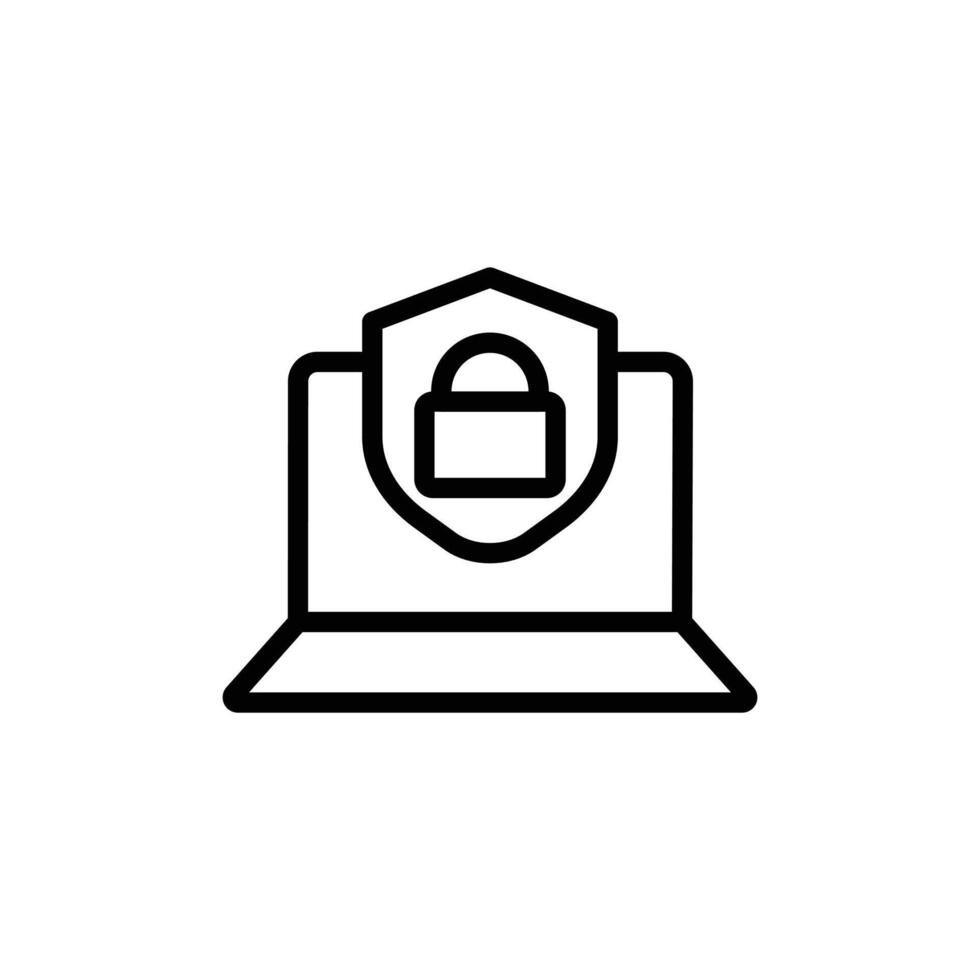 Computer security icon 50009290 Vector Art at Vecteezy