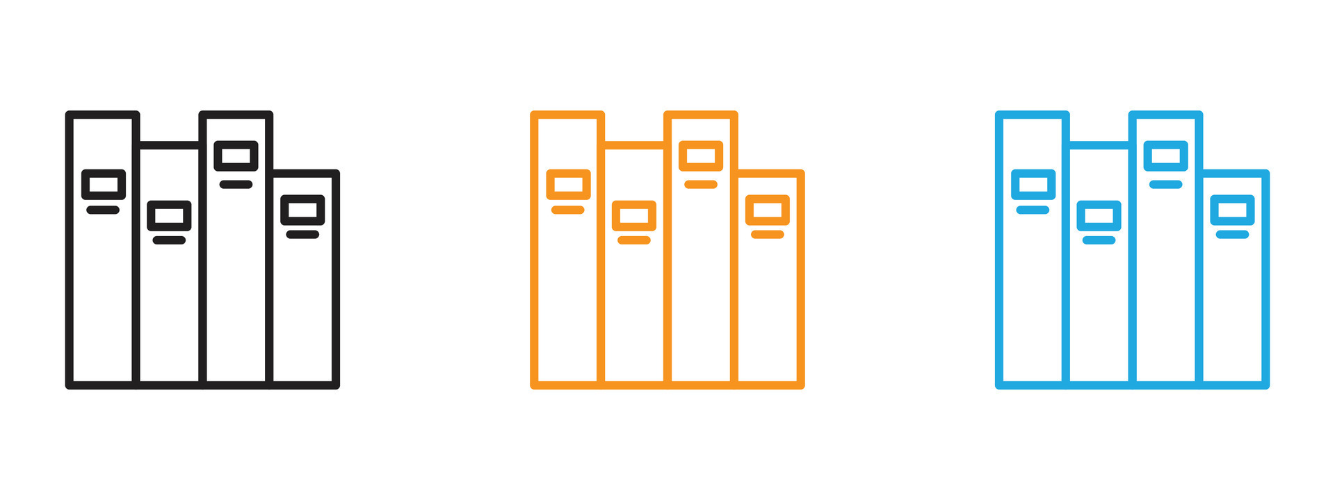 Book icon Thin line illustration set 50015105 Vector Art at Vecteezy