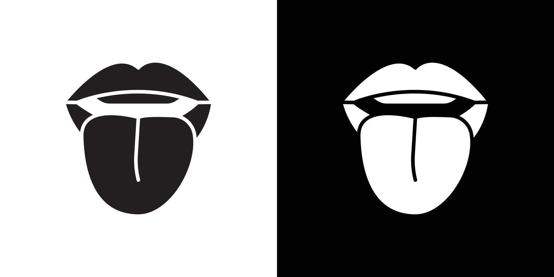 Mouth sticking tongue out icon Thin line flat illustration 50015972 Vector Art at Vecteezy