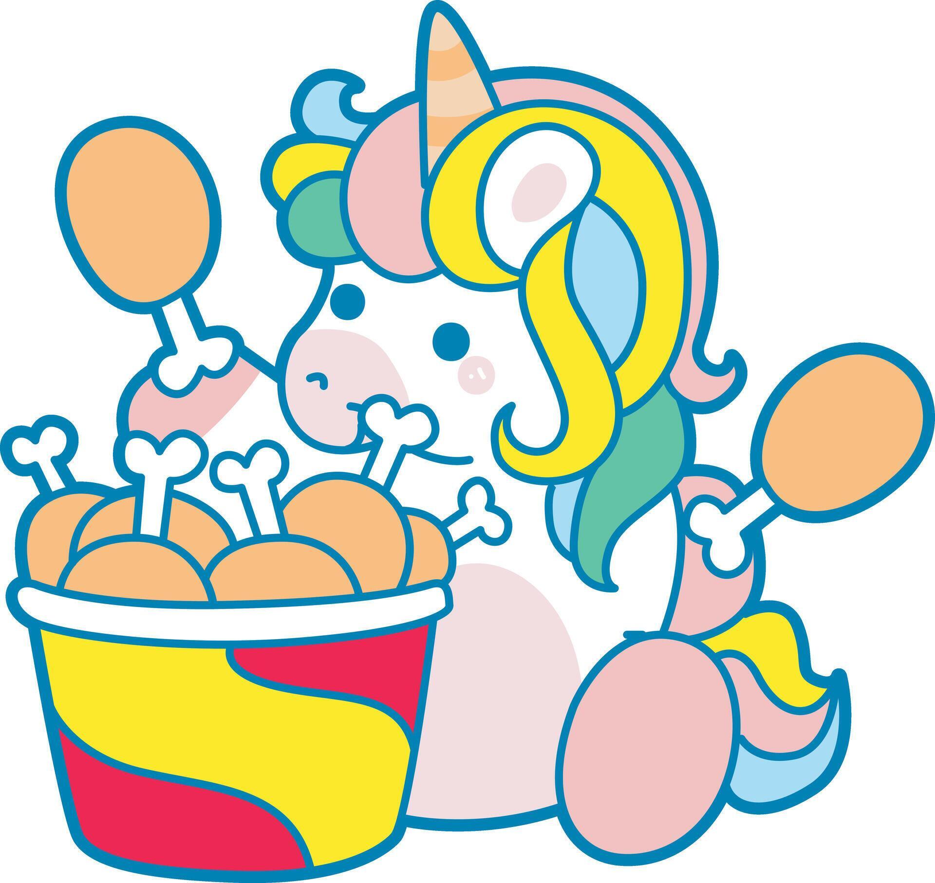 Illustration of cute unicorn activities icon. Funny rainbow unicorn daily routine stickers ...