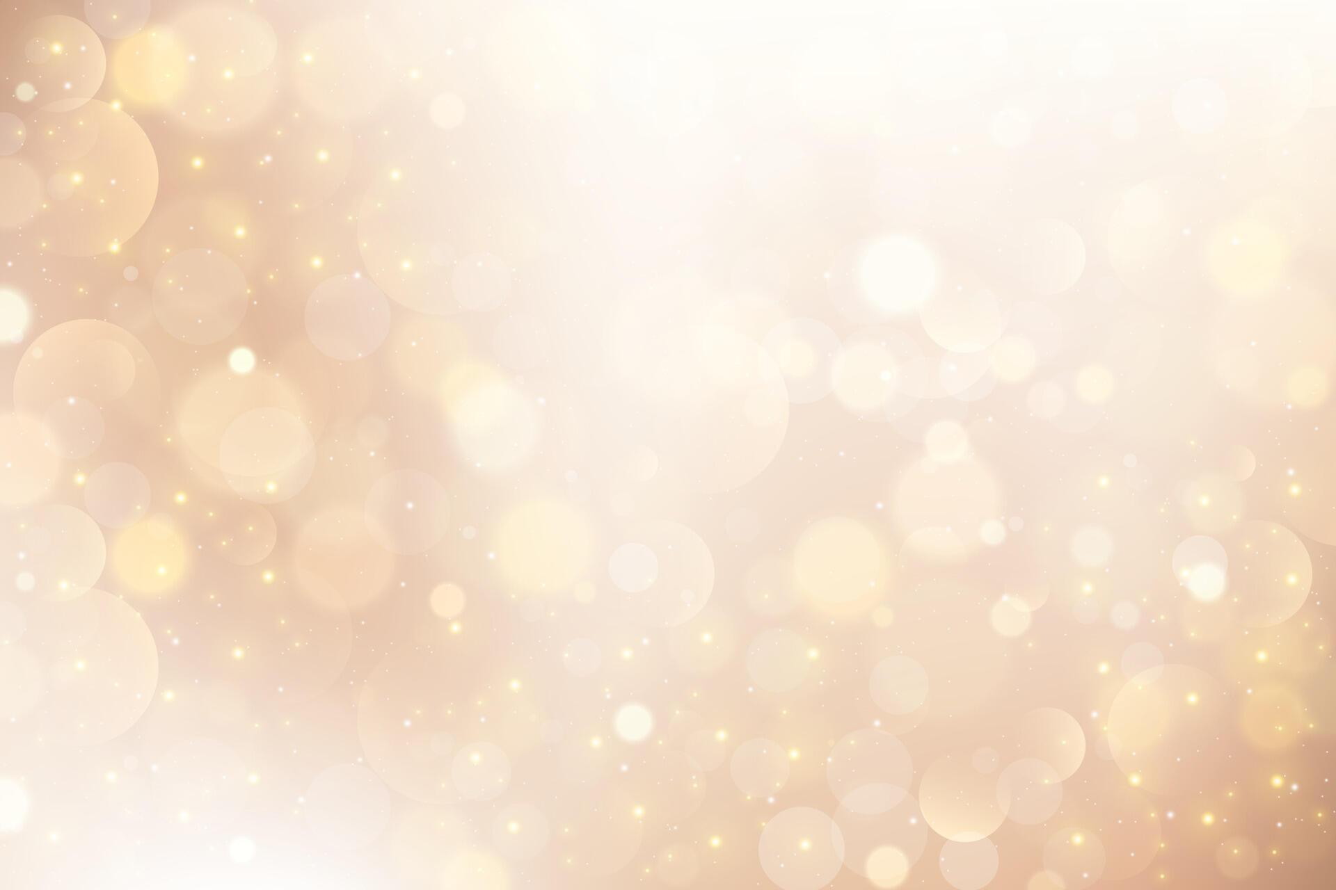 Light background with bokeh. Abstract golden glitter texture. Beige gradient with glow. Ivory ...