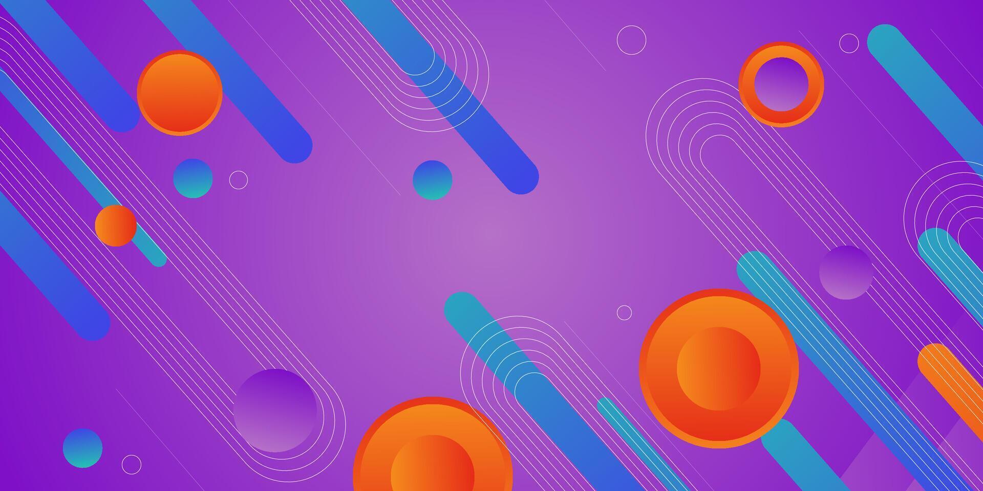 resumen púrpura y naranja degradado geométrico antecedentes. brillante ...