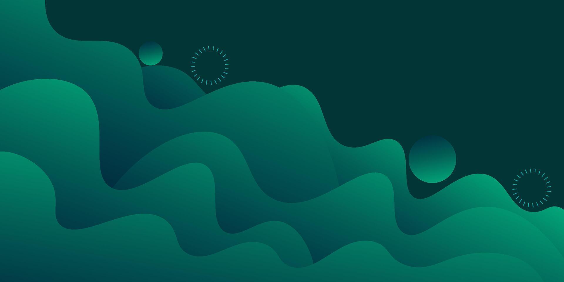Abstract wavy sea green background with dynamic shape design and simple pattern. Eps10 50036273 ...