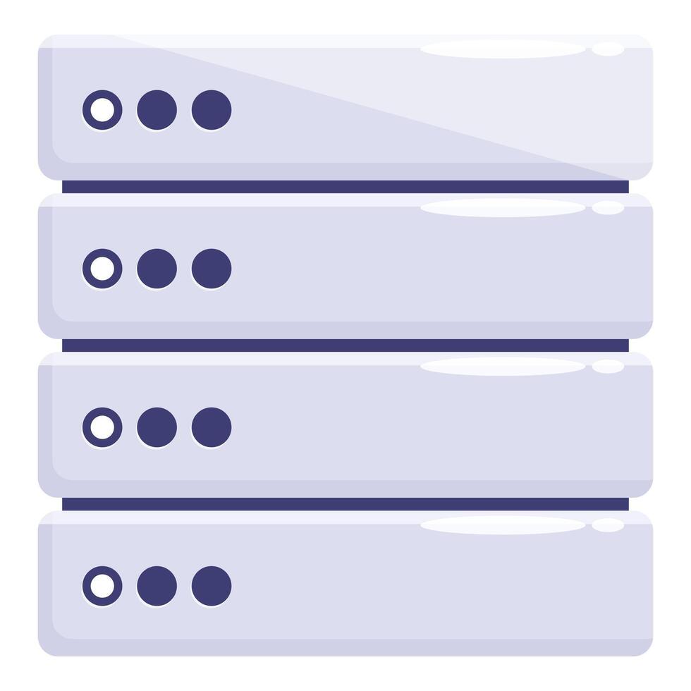 Server stack performing cloud computing operations 50041537 Vector Art ...